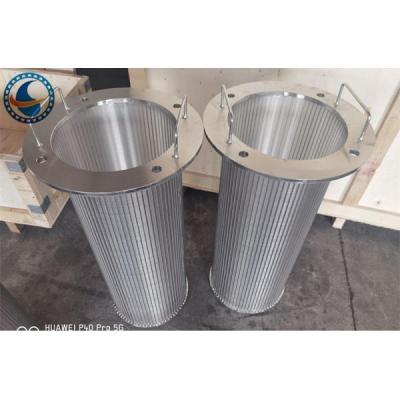 China ID 50mm Stainless Steel 316l Johnson Vee Wire Screen Screw Extruder Filter Cylinder for sale