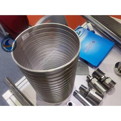 China Anti Wear Reverse Wedge Wire Screen , High Stiffness Water Well Pipe for sale