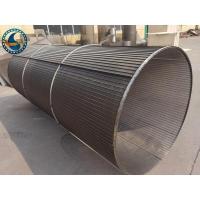 China 304 Ss Slotted Wedge Wire Screen Pipe For Mineral Aggregate Processing for sale