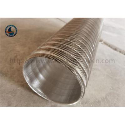 China Stainless Steel Slot 40 Reverse Wedge Wire Screen Wound Cylinder for sale