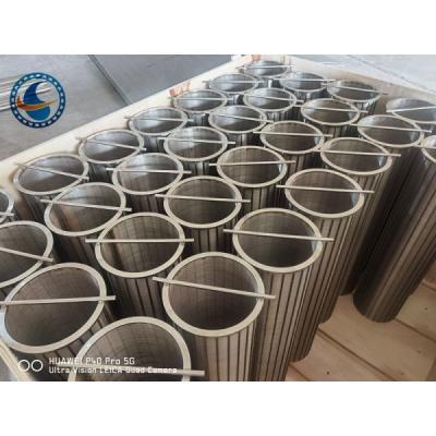 China Thread Connection Reverse Wedge Wire Screen 0.5m-2.0m Height 0.1mm-10mm Slot Width for sale