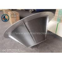 China Ss304 0.25mm Slot Wedge Wire Screen Filter With Flange for sale