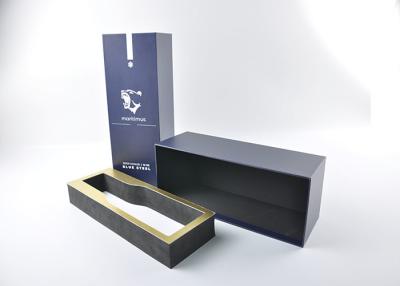 China Handcrafted Cardboard Wine Box With EVA Insert 1200g Thick Cardboard Material for sale