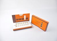 China 350g Coated Paper Foldable Cosmetic Packaging Boxes Packing Oil Bottle With Paper Insert for sale