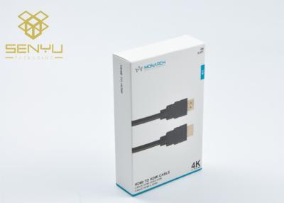 China 350g Paper CMYK Printing Iphone Charger Packaging Mobile Accessories Packaging for sale