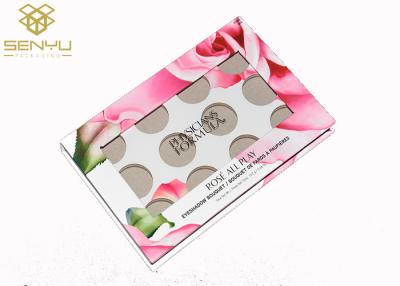 China 1200g Grey Custom Cosmetic Packaging Boxes Luxury Cardboard Eyeshadow Packaging for sale