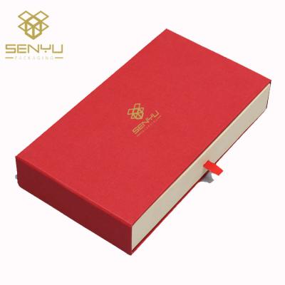 China 1200g Grey Cardboard Paper Box Packaging with Drawer Sliding Clothing Packing for sale
