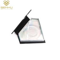 China Eco Friendly Cosmetic Packaging Boxes / Black Glitter Paper Card Eyelash Box for sale