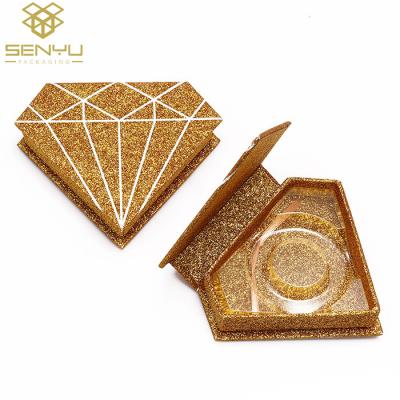 China Cardboard Cosmetic Packaging Boxes / Diamond Eyelash Packaging ISO9001 for sale