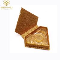 China Cardboard Cosmetic Packaging Boxes / Diamond Eyelash Packaging ISO9001 for sale