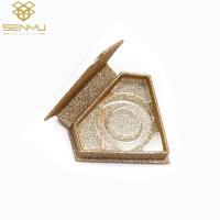 China Diamond Shape False Eyelash Packaging Box Cosmetic Product Package With Blister Insert for sale
