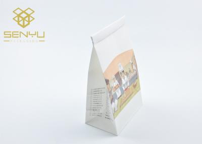 China Baked Breakfast Bread Food Printed Recycled Paper Bags Oil proof Packing for sale