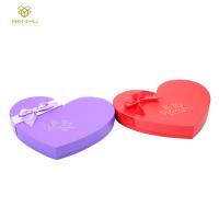 China Custom Luxury Lid Base CMYK Heart Shaped Paper Box for sale