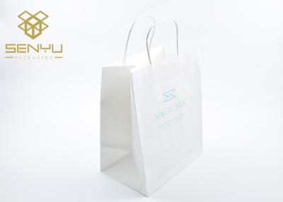 China Small Printed Paper Gift Bags With Logo / Printed Ribbon Handle Bags for sale