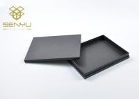China Black Kraft Paper Box Packaging with 1200g Cardboard Base Lid Gift Packing for sale