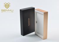 China Gold Foil Stamping Rigid Paper Packing Box Base and Lid Paper with Paper Tray for sale