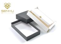 China Phone Accessories Paper Boxes For Packing / Black Paper Gift Box With Tray for sale