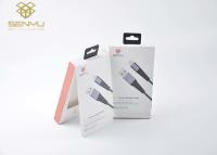 China Folding Custom Printed Mobile Accessories Packaging with Pet Window And Plastic Hook for sale