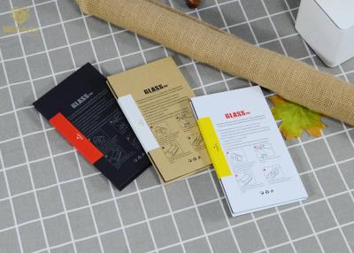 China cardboard Printed Mobile Accessories Packaging Tempered Glass Screen Protector Packaging Box for sale