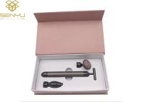 China Facial Roller Cosmetic Packaging Boxes / Magnetic Hardcover Custom Cosmetic Boxes for sale