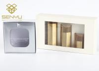 China Square  350g Paper Packaging Box With Clear Window Matt Lamination Surface for sale