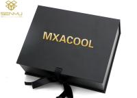 China Cardboard Gift Boxes Hair Extension Packaging With Satin Insert Matte Lamination for sale
