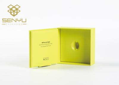 China Book Shaped Paper Box Packaging 1200g Thickness Rigid With Plastic Tray for sale