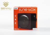 China 350g Paper Square Box Mobile Accessories Packaging Speaker Accessory Packaging for sale