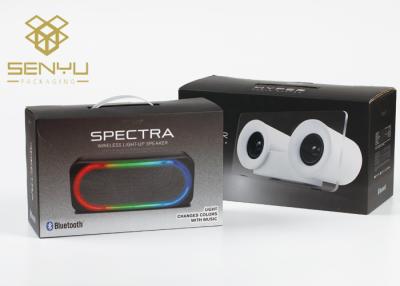 China Wireless Speaker Mobile Accessories Packaging / Black Paper Box Custom Logo for sale