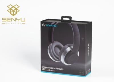 China Black Plastic Blister Packaging Box for Headphone Mobile Accessories for sale
