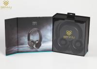 China Handmade Mobile Accessories Packaging Headphone Packaging Box With Black Blister Insert for sale