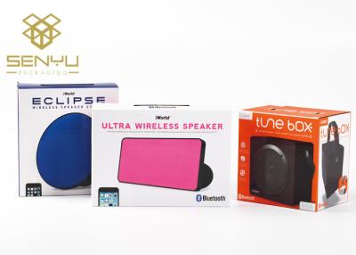 China E Flute Corrugated Cardboard Shipping Boxes Wireless Speaker Packing Custom Printed for sale