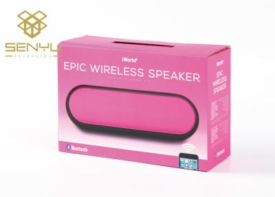 China Double Wall Pink Corrugated Shipping Boxes / Wireless Speaker Corrugated Cardboard Mailers for sale