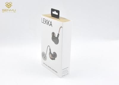 China Earphone Packaging Box With Sleeve Brown Inner Electronic Products Custom Printed for sale