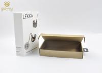 China Earphone Packaging Box With Sleeve Brown Inner Electronic Products Custom Printed for sale