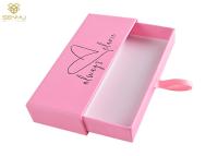 China Handmade Cardboard Paper Gift Box Packaging Eyelash Drawer Boxes Sliding Package For Cosmetic for sale