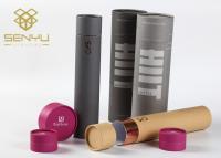 China T Shirt Packaging Tubes Cardboard Roll Pack Hot Foil Stamping Finishing for sale