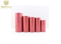 China Kraft Cardboard Paper Tube Packaging / Round Gift Box With Lid Customized for sale