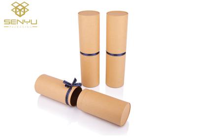 China Long Poster Paper Tube Packaging / Paper Cylinder Container With Custom Logo for sale