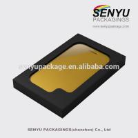 China Custom Printing Service Paper Packaging Paper Phone Game Card Box with Plastic Window for sale