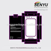 China Custom Printing Service Paper Packaging Paper Phone Game Card Box with Plastic Window for sale