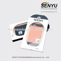 China Custom Printing Service Paper Packaging Paper Phone Game Card Box with Plastic Window for sale