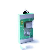 China Custom Design USB Date Cable/Electronics Packaging Box with Clear PVC Window for sale