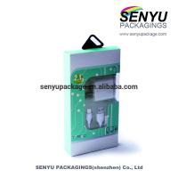 China Custom Design USB Date Cable/Electronics Packaging Box with Clear PVC Window for sale