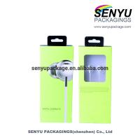 China Custom Design USB Date Cable/Electronics Packaging Box with Clear PVC Window for sale
