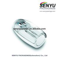 China Earphone box PVC window packaging see through paper box for sale