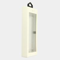 China Clear window custom printing cardboard mobile phone case drawer box paper packaging with hook for sale