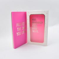 China Mobile Phone Case Box with PET Window Recycled Packaging Gold Foil Stamping for sale