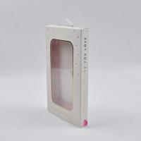 China Mobile Phone Case Box with PET Window Recycled Packaging Gold Foil Stamping for sale