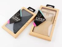 China Kraft Corrugated Boxes Retail Mobile Phone Case Packaging Display Embossing for sale